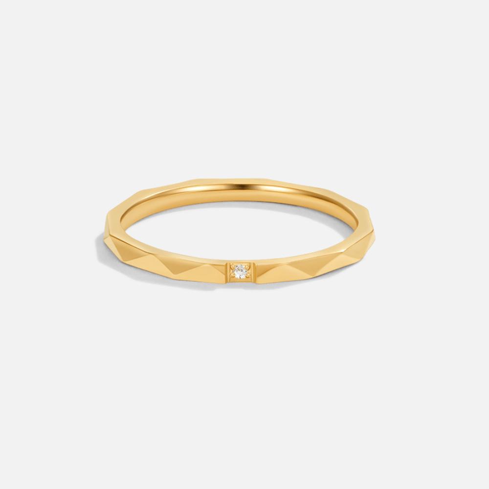 Anillo Apilable Astrid en Oro de 18K – Camila Mexico